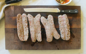 Grilled Split Italian Sausages with Giardiniera - Sungrown Kitchen