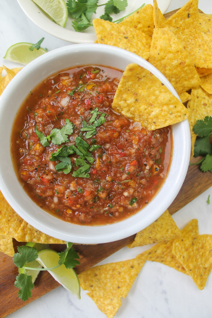 Easy 5 Minute Salsa - Sungrown Kitchen