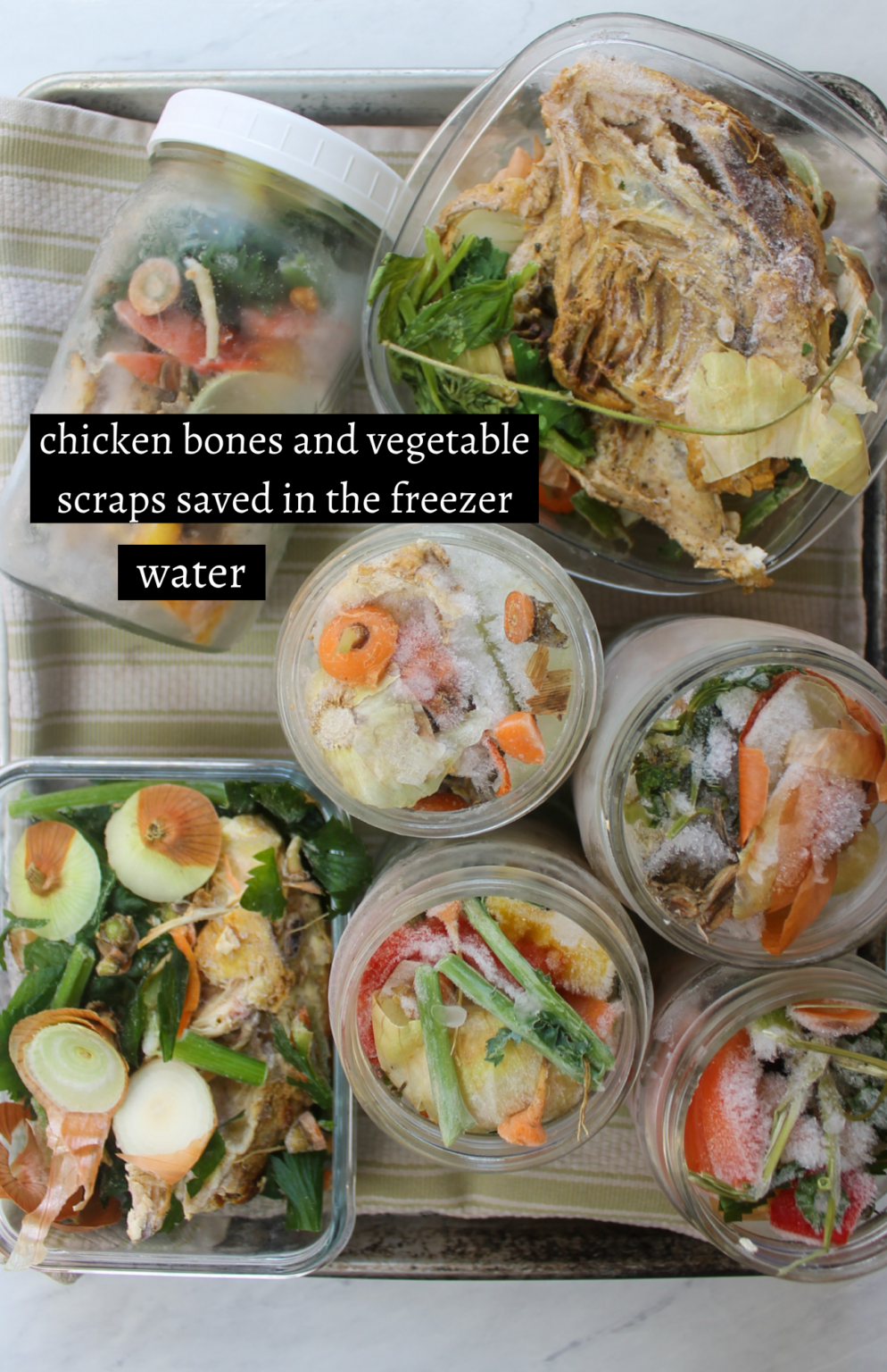 Homemade Chicken Stock from Bones and Vegetable Scraps - Sungrown Kitchen