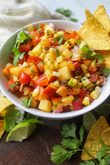 Peach Corn Salsa - Sungrown Kitchen