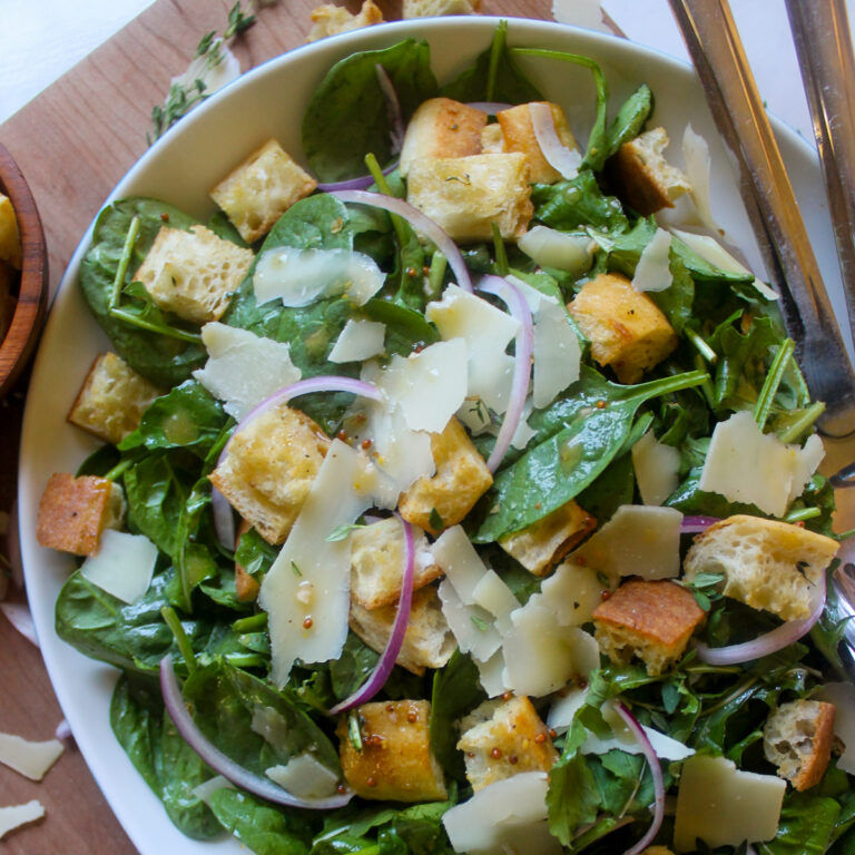 Italian Mixed Greens Salad with Crispy Prosciutto - Sungrown Kitchen