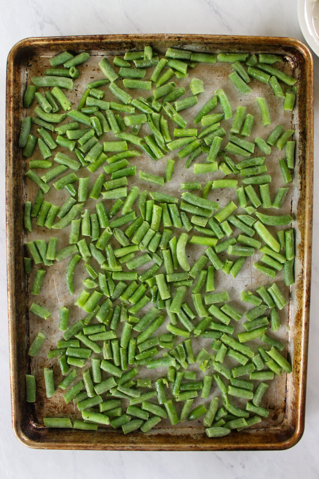 Crispy Roasted Frozen Green Beans - Sungrown Kitchen