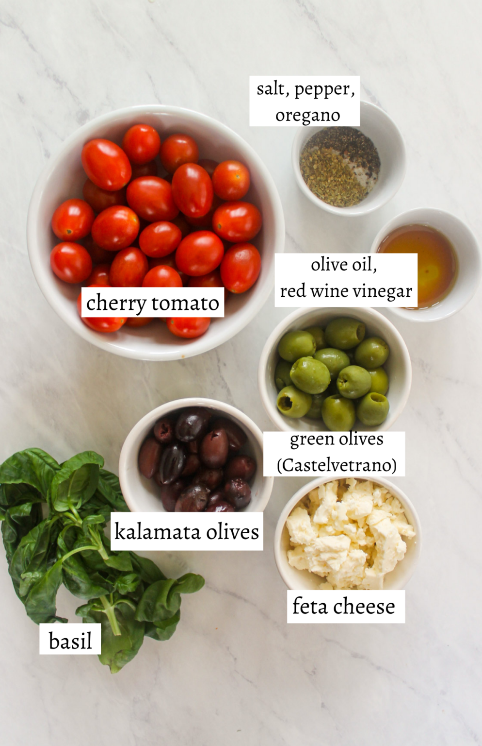 Marinated Olives with Feta and Cherry Tomatoes - Sungrown Kitchen