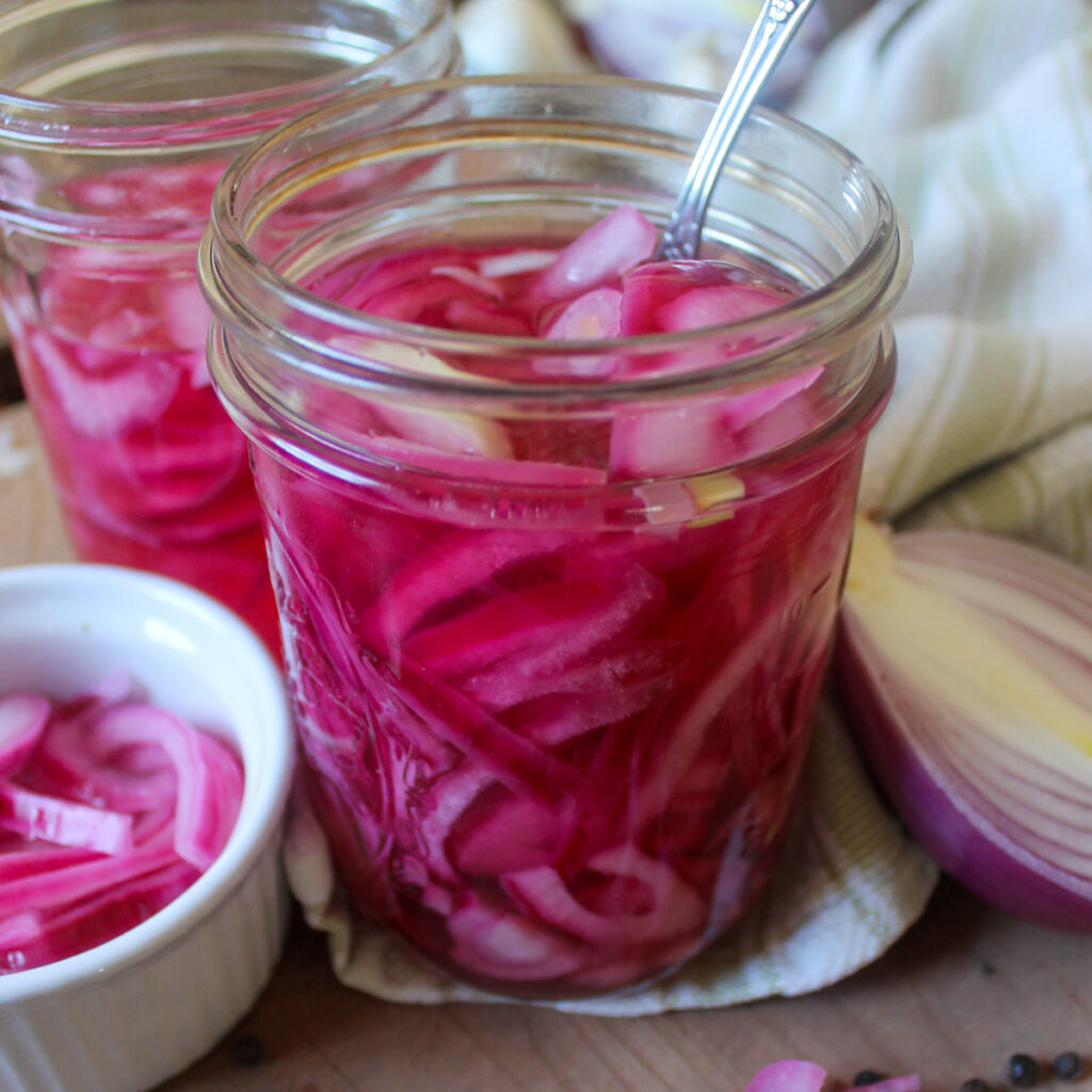 Refrigerator Pickled Red Onions - Sungrown Kitchen