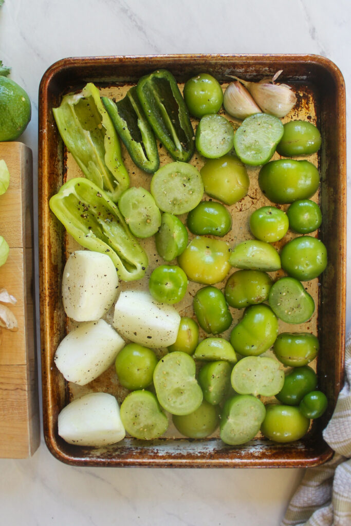 Roasted Tomatillo Salsa Verde - Sungrown Kitchen