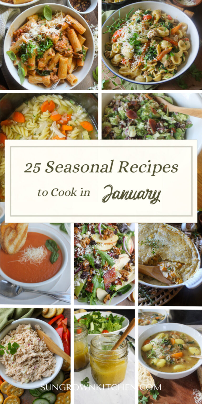 25 Recipes to Cook In January - Sungrown Kitchen